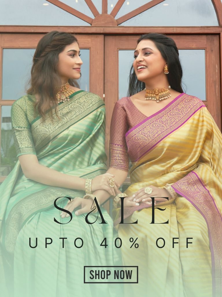 Sale Up to 40% Off on Sarees - Vardhman Collection