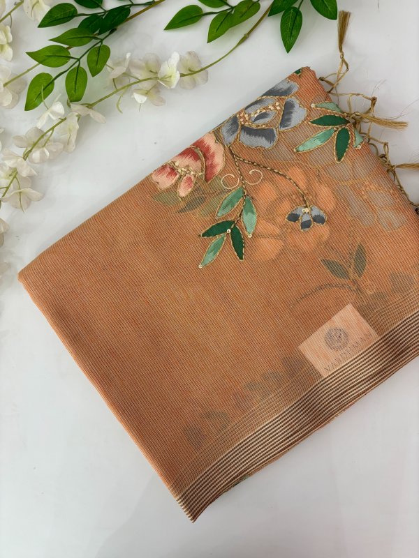 Elegant Katha Work Sarees - Handcrafted Traditional Designs ...