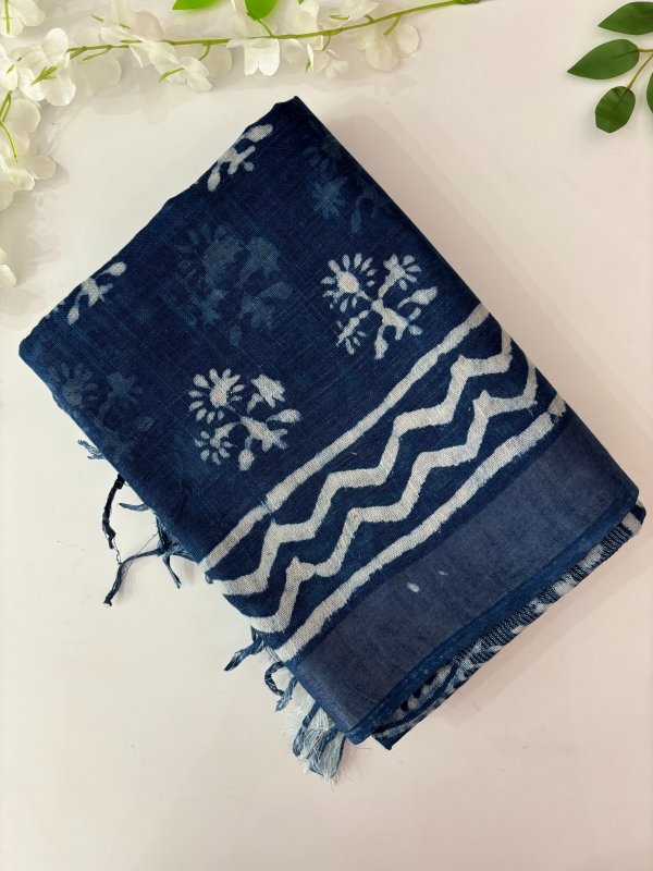 Elegant Indigo Sarees - Vardhman Collection | Handcrafted Excellence