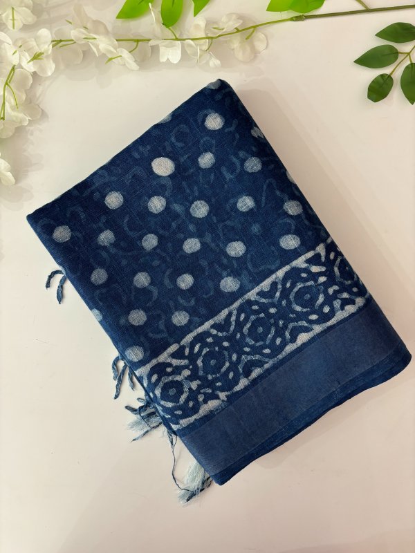 Elegant Indigo Sarees - Vardhman Collection | Handcrafted Excellence