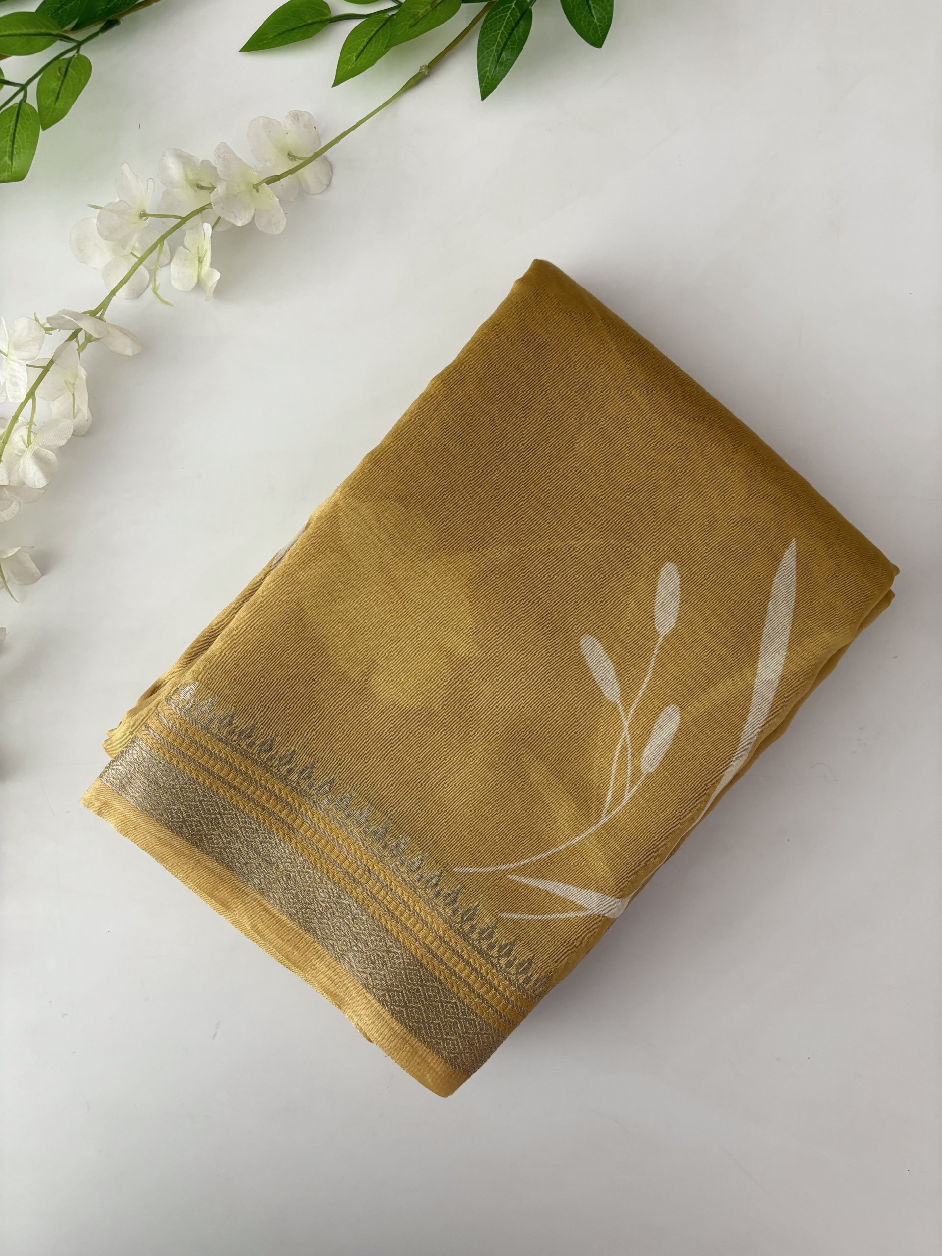 Elegant Pastel Yellow Chanderi Cotton Sarees - Shop Traditional ...