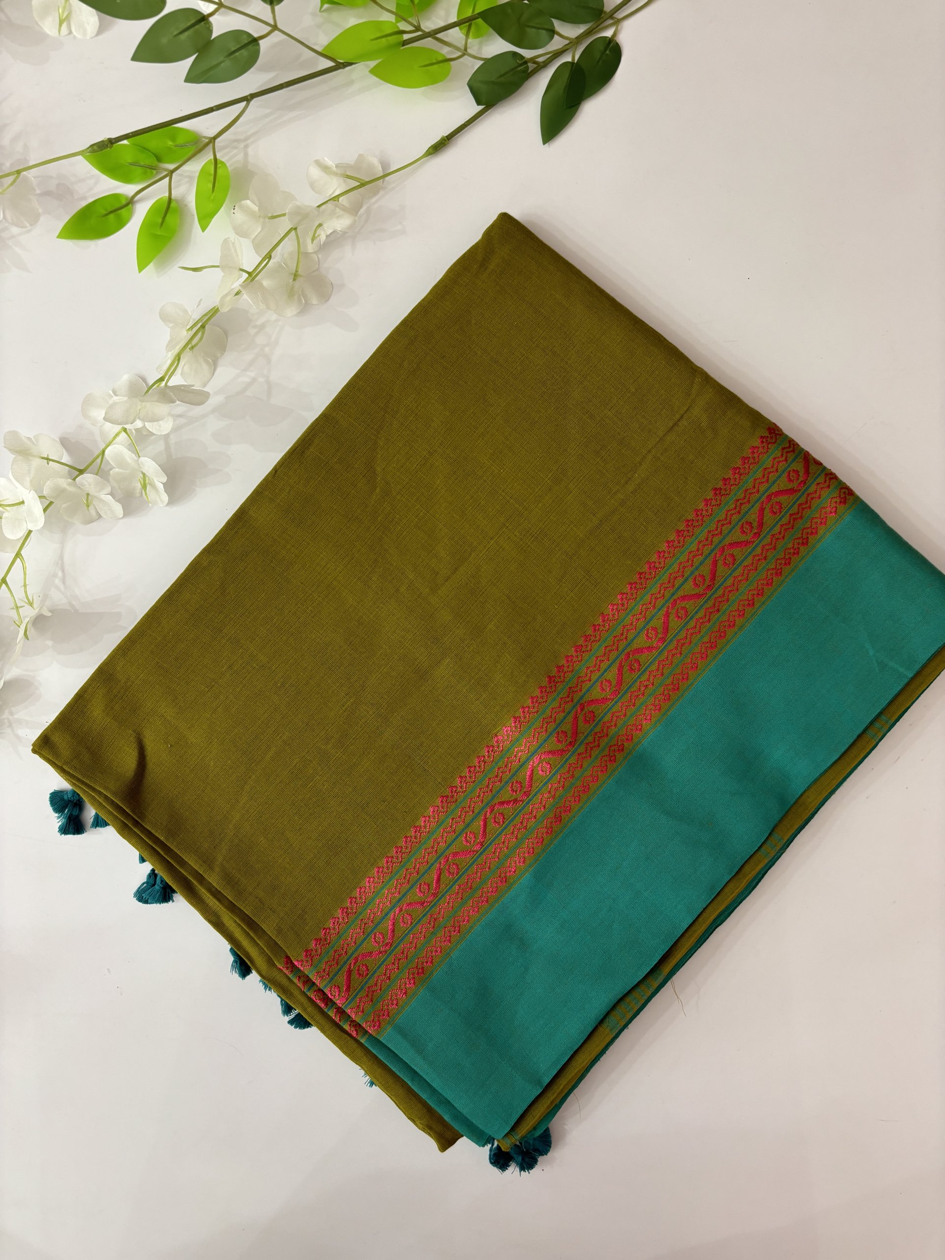 Authentic Dusty Parrot Phulia Cotton Sarees - Handwoven Elegance at ...
