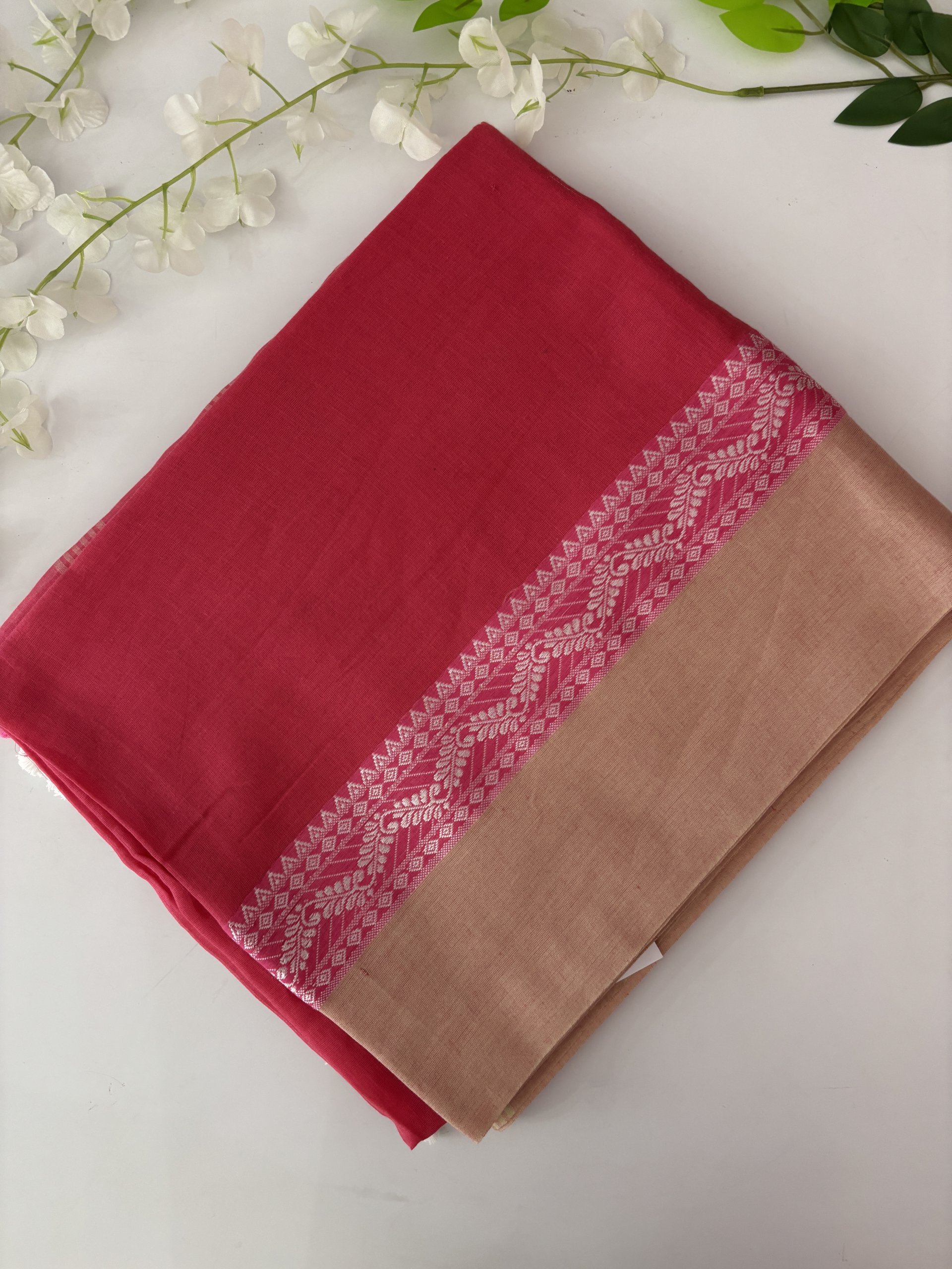 Authentic Pink Bengal Phulia Cotton Sarees - Handwoven Elegance at ...