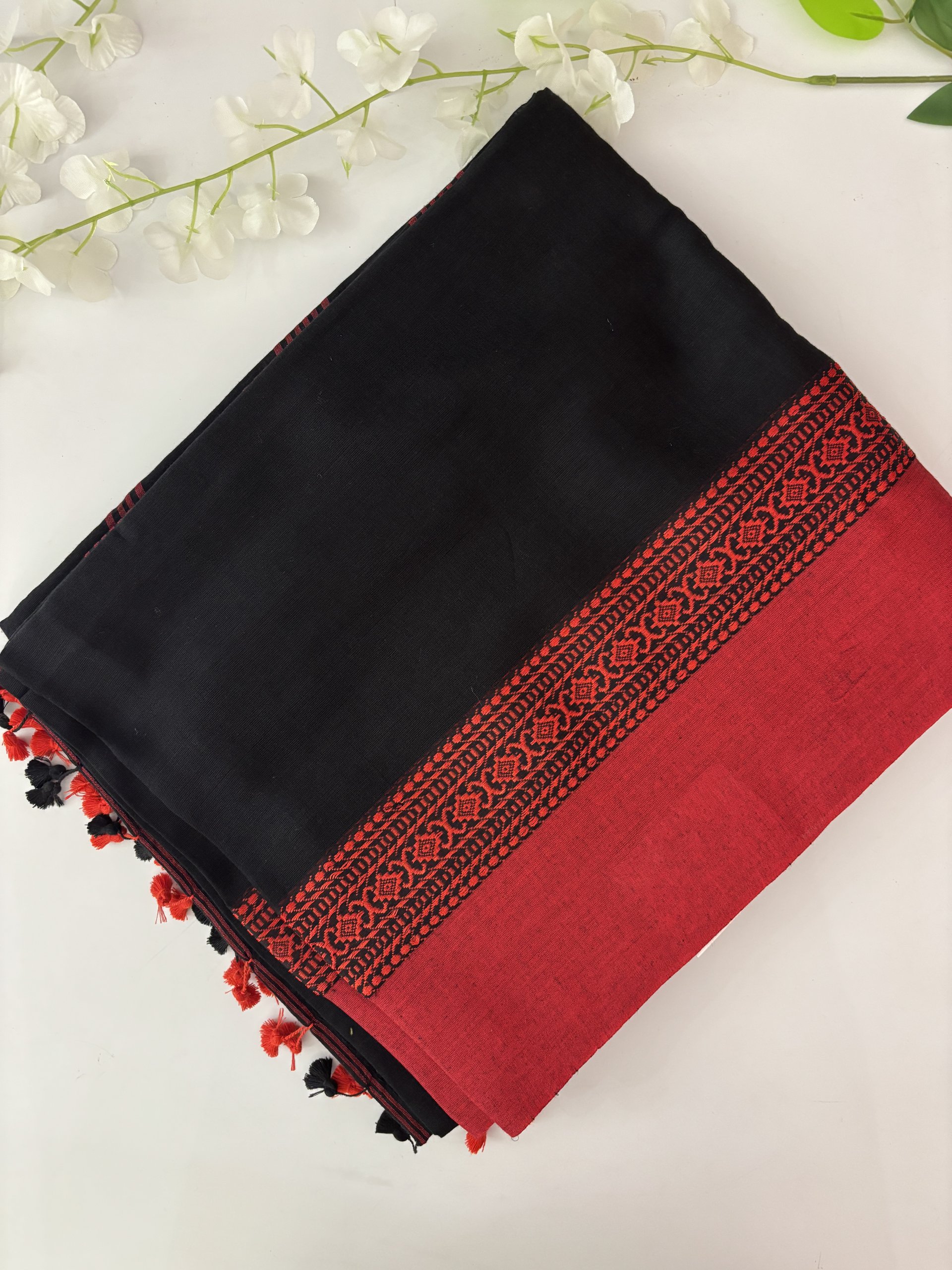 Authentic Black Bengal Phulia Cotton Sarees - Handwoven Elegance at ...