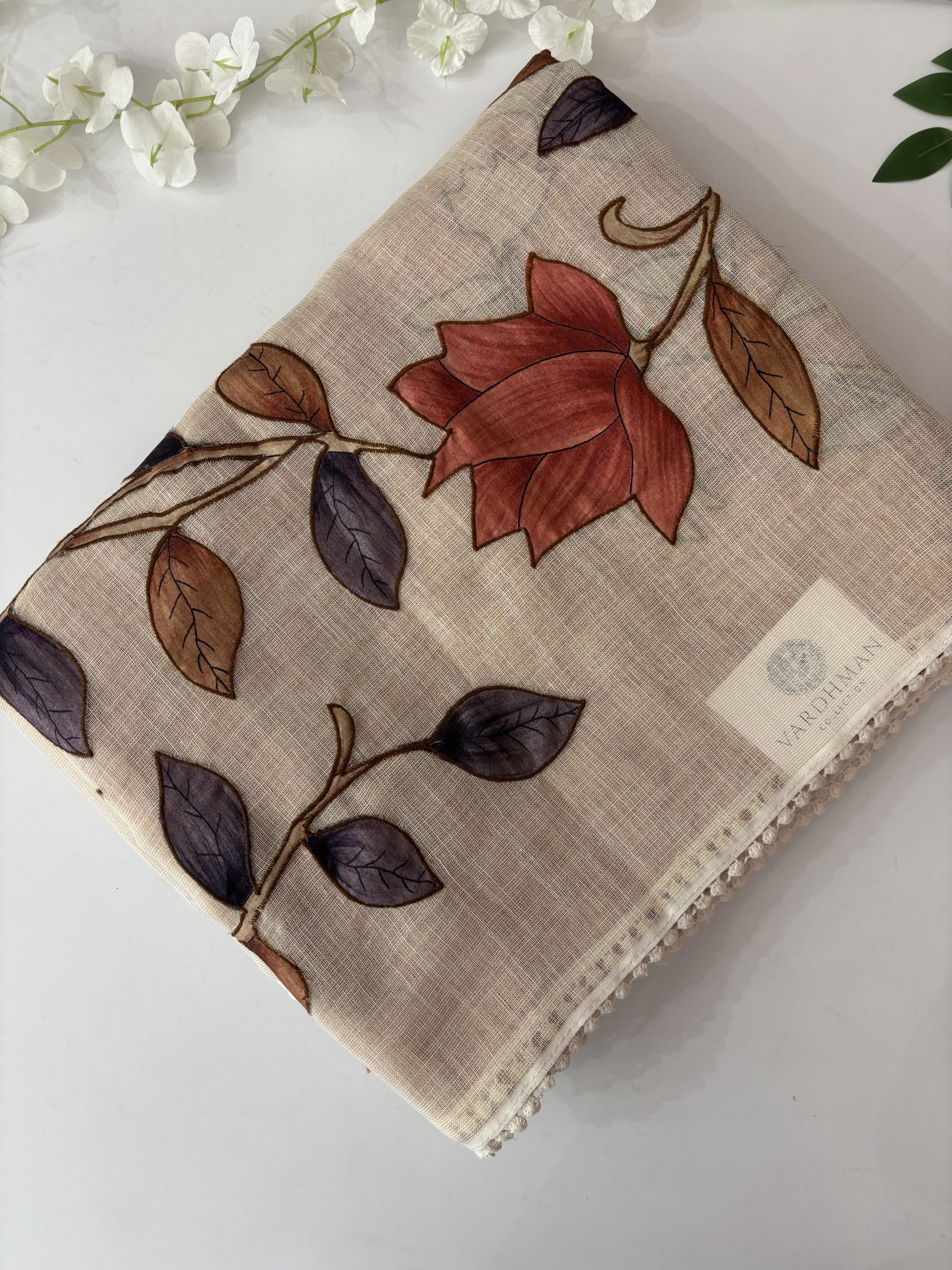 Elegant Applique Work Sarees – Handcrafted Designs for Every Occasion | Vardhman Collection