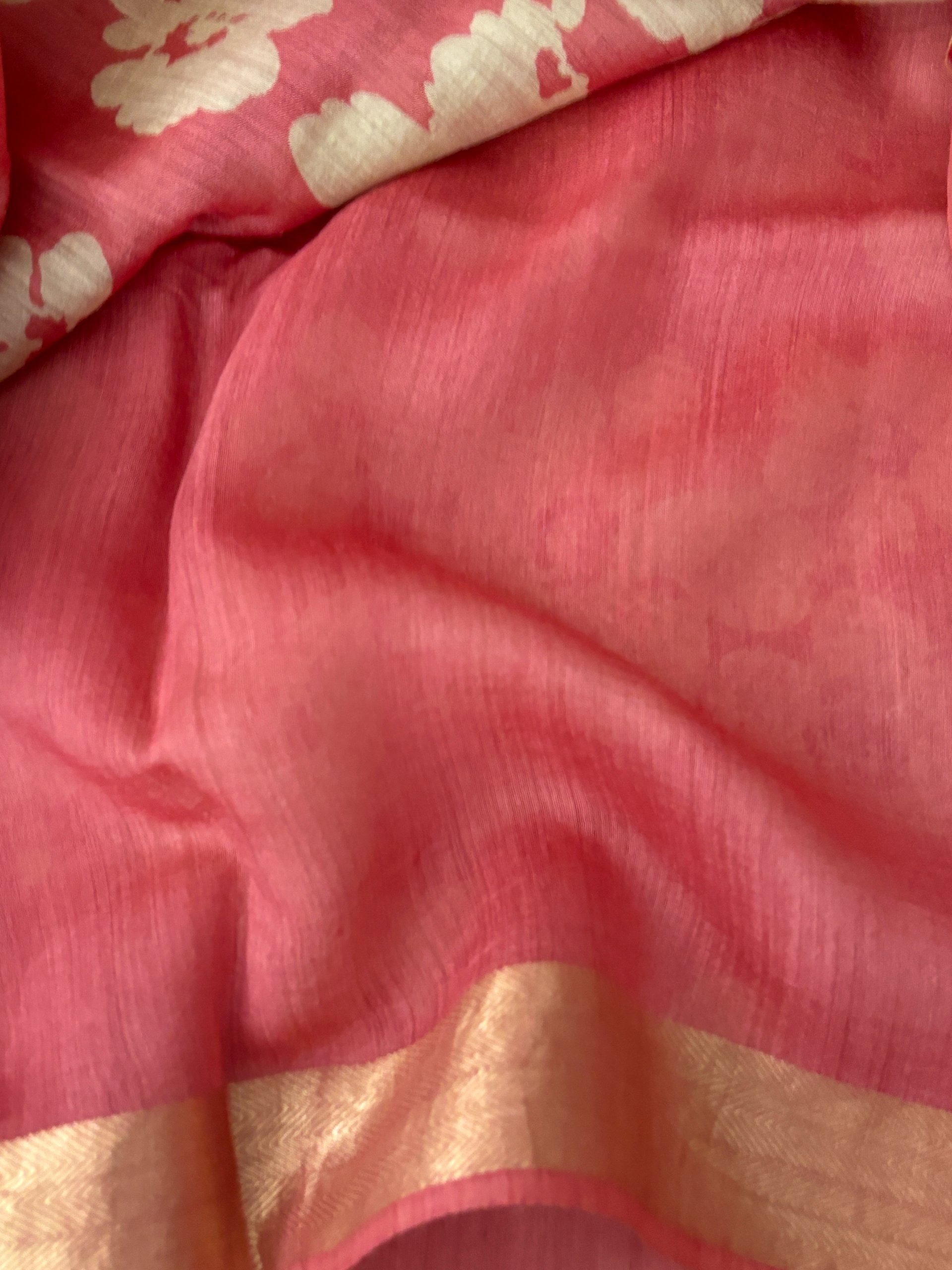 Stunning Floral Munga Tussar Silk Saree - Vardhman Collection