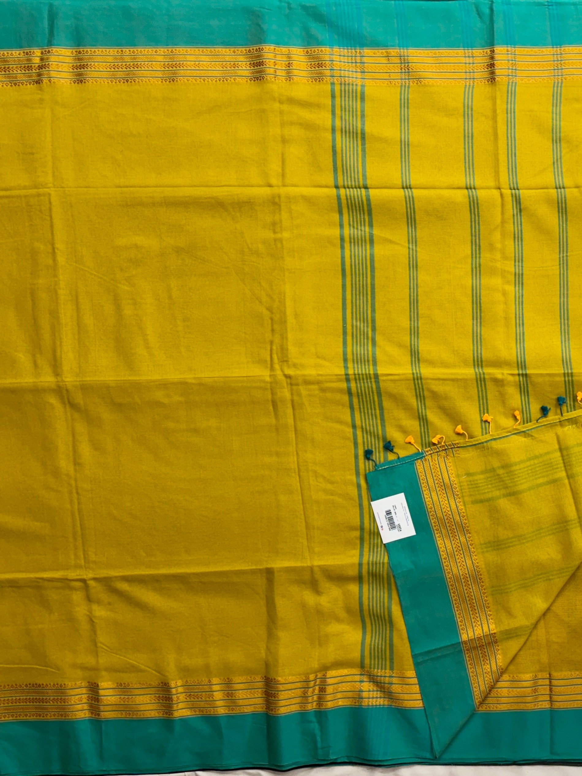 Authentic Yellow Green Phulia Cotton Sarees - Handwoven Elegance at ...