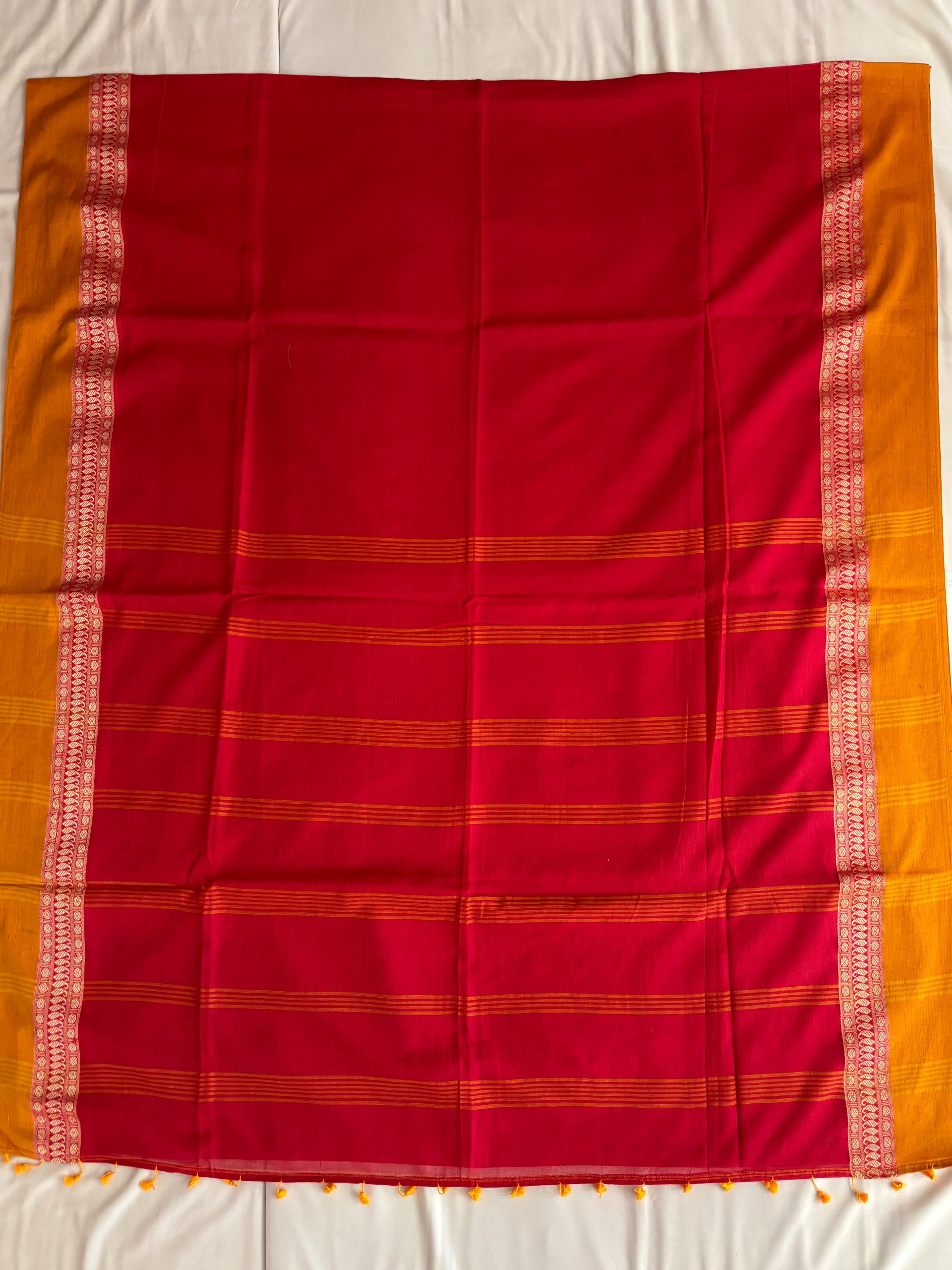 Authentic Red Bengal Phulia Cotton Sarees - Handwoven Elegance at ...